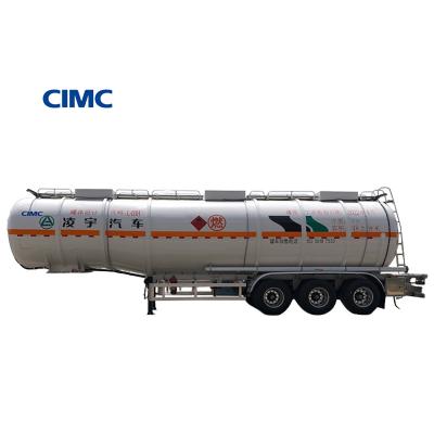 Cina Steel CIMC LINYU 48000 Liter Fuel Trailer for Transporting Crude Oil Efficiently in vendita