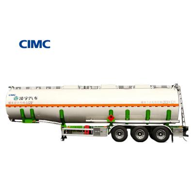 Cina CIMC Fuel Tank Crude Palm Oil 3 Axle Cooking Oil Tanker Semi Trailer With Alloy Tank in vendita