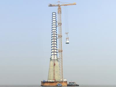 China 240 Ton Large Flat Top Tower Crane Direct D5200-240 With Spare Parts for sale