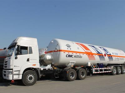 Cina CIMC LINYU 50m3 Cisterna di GPL Semirimorchio per il trasporto del gas Camion Camion rimorchio -20/50C in vendita