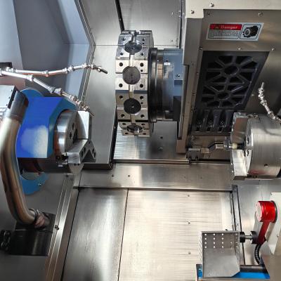 China Dual Spindle Turn Mill Machine TCK700S with One-Setup Turn-Mill-Drill Processing, 15Kw Dual Spindles, and 48mm Max Bar Capacity for sale