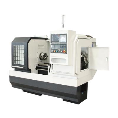China Compact CNC Flat Bed Lathe CK6140x1000: 0.005mm Spindle Runout For Space-Saving Precision Machining for sale