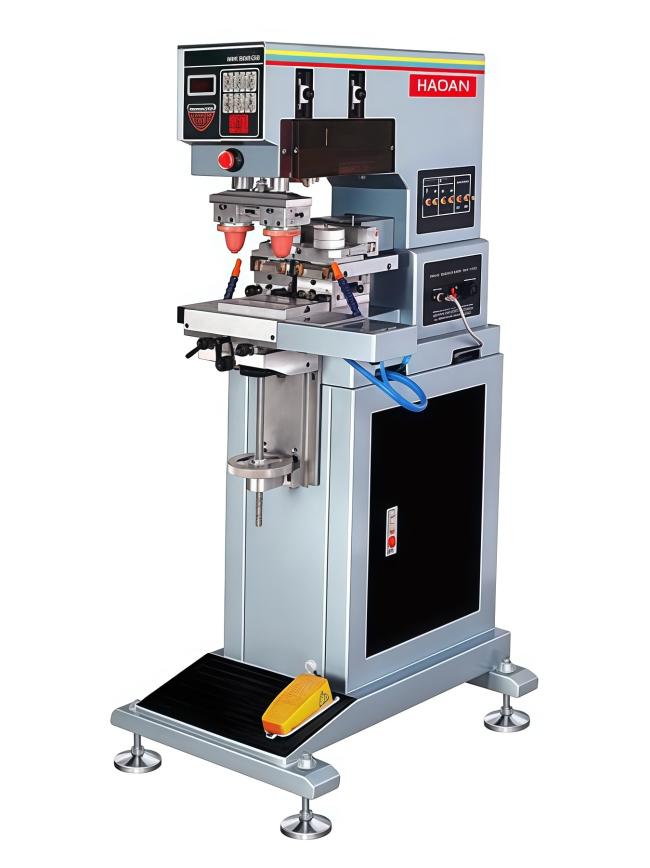 Semi automatic pad printing machine operational view
