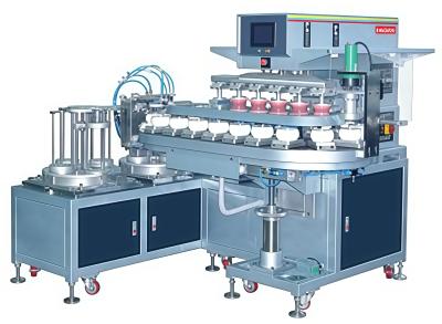 China Five Color Fully Automatic Pad Printing Machine AC 220V Plastic Cover Printing Machine for sale