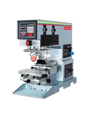China Semi Automatic Pad Printing Machine optimized for producing prints on plastics metals glass and other common substrates for sale