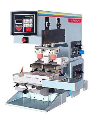 China Two Color Semi Automatic Pad Printing Machine With Adjustable Printing Speed And Pressure for sale