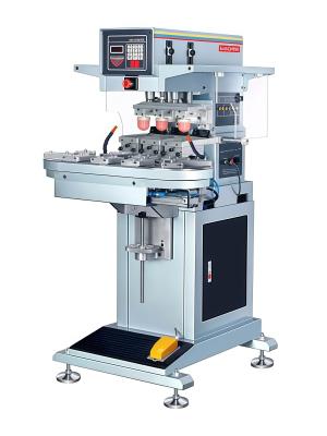 China 3 Color Pneumatic Semi Automatic Pad Printing Equipment 60x60mm Printing Area for sale