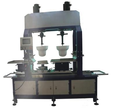 China Two Color Two Position Semi Automatic Pad Printing Machine For Ceramic Bowls for sale