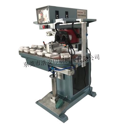 China Two Color Pen Cap Semi Automatic Pad Printing Machine With German Pneumatic Components for sale