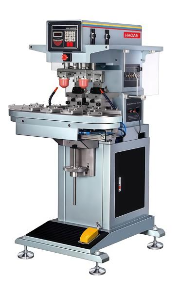 Quality Industrial Two Color Semi Automatic Pad Printing Machine With Cast Aluminum Shell for sale