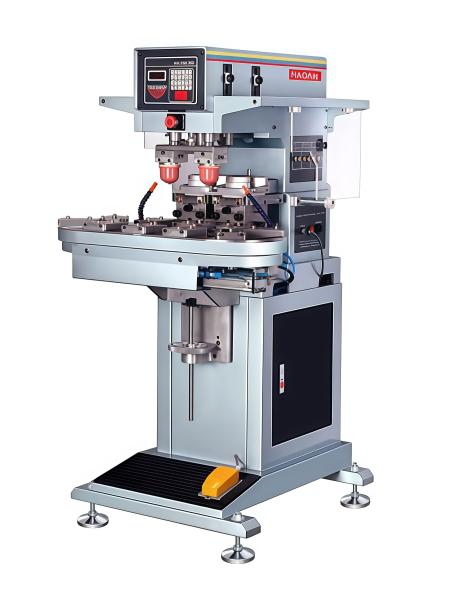 Quality Two Color Pneumatic Semi Automatic Pad Printing Machine 1500 pcs/hour Speed for sale
