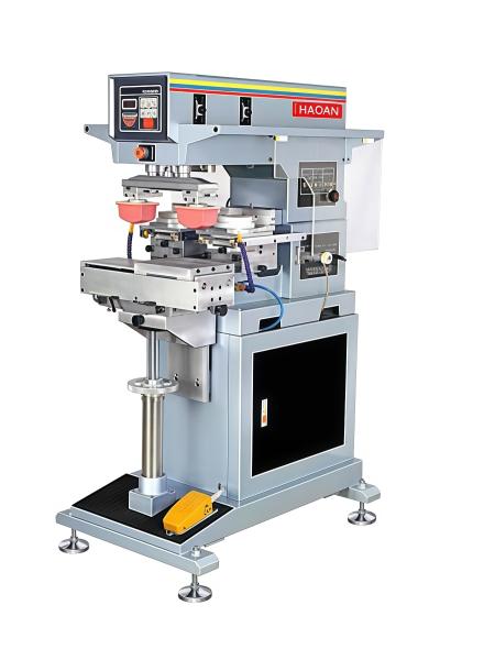 Quality Two Color Semi Automatic Pad Printer Equipment Oil Cup Type For Electronics Industry for sale