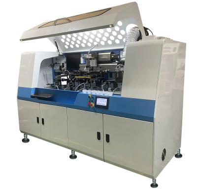 China Five Station Fully Servo Screen Printer For Glass Plastic Bottle Printing for sale