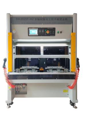 China Multi Axis Servo Dual Station Semi Automatic Hot Stamping Machine For Cosmetic Box for sale