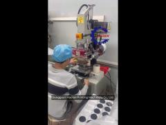 bottles semi automatic hot stamping machine for round arc cone flat surface