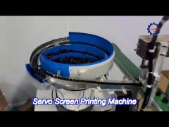 three station linear full servo screen printing machine for glass perfume bottles