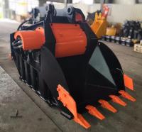 Quality 1-8m3 High Strength Steel Excavator Rock Crusher Bucket 350 Bar for sale