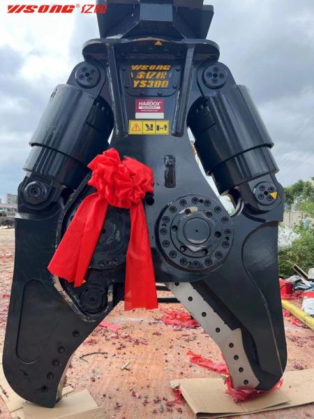 Quality Two Cylinder Hydraulic Demolition Scrap Shears Hardox 450 for sale