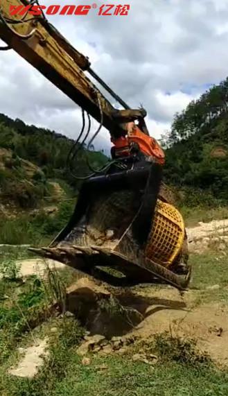 Quality YISONG 360 Degree Rotating Screening Bucket Excavator Buckets for sale