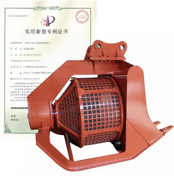 Quality High Screening Efficiency Excavator Soil Screener OEM ODM for sale