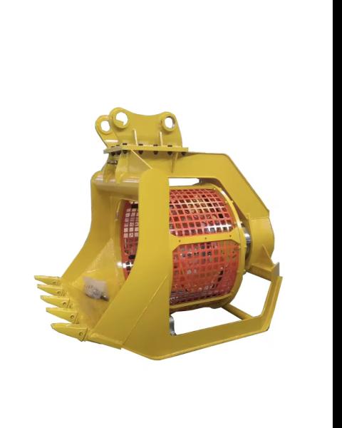 Quality 5-120T Excavator Rotary Screening Bucket Capacity 1.1m3 for sale