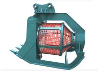 Quality 0.75m3 capacity 360 Degree Rotating Screening Bucket For Excavator for sale