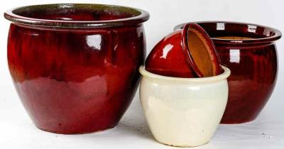 China Outdoor Ceramic Pots Pottery planters GW7004 Set 4 for sale