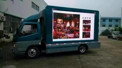 China P10 Truck LED Screen For Outdoor Business , Special Shaped Mobile LED Display for sale