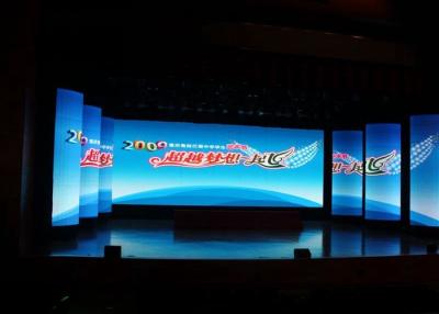 China Movie P4 Indoor Full Color LED Screen With Rental Cabinet Size 576*576 mm for sale