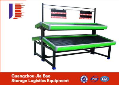 China Durable Single side Metallic Fruit And Vegetable Rack for Supermarket for sale