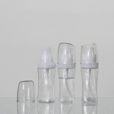 China Fles van de de Lotion Kosmetische Gepaste kleur van de HUISDIEREN30ml de Vierkante Vorm Lege Plastic Te koop