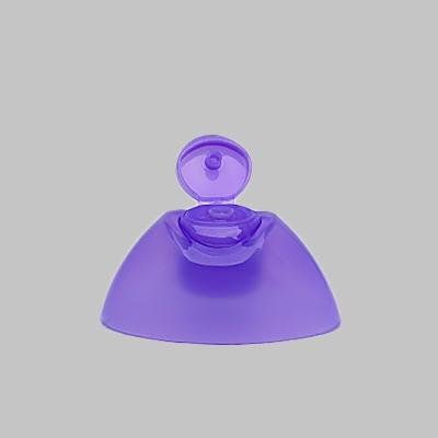 China 22mm Snap Neck Plastic PP Double Color Flip Top Caps For Shampoo Bottle for sale