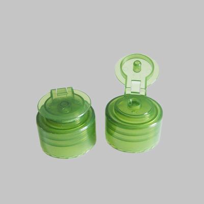 China tampões transparentes da parte superior da aleta do verde dos PP da cor 28mm feita sob encomenda de 24mm para a garrafa líquida à venda