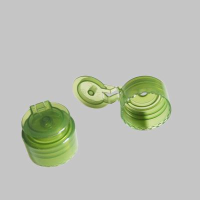 Cina cappucci trasparenti del cappuccio di verde di colore su ordinazione 28mm pp di 24mm per la bottiglia liquida in vendita