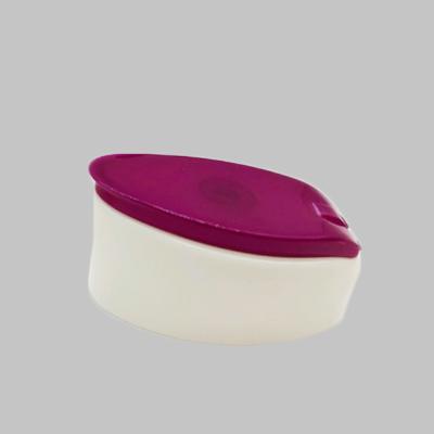 China Plastic PP Material Flip Top Caps 23mm Neck Size Double Color For Shampoo Bottle for sale