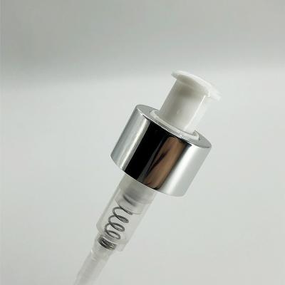 Cina pompa dell'erogatore della lozione di 24mm 28mm, erogatore di plastica della pompa della chiusura di alluminio dell'oro del nastro in vendita