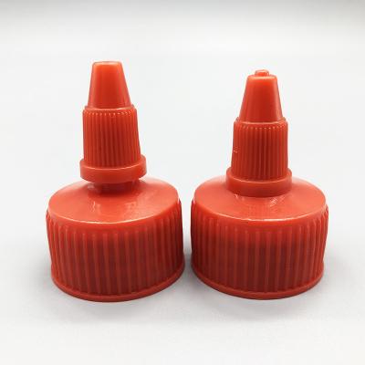 China Colorful Plastic Twist Top Caps , Jam Push Pull Water Bottle Caps Logo Customized for sale