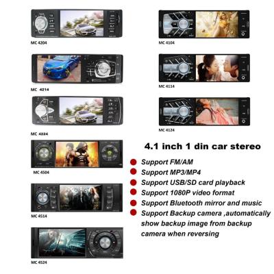 Cina 1 giocatore LCD dell'automobile di stereotipia/multimedia dell'automobile di baccano dello schermo con MP5 FM USB Bluetooth in vendita