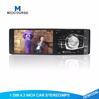 Chine 4,3 stéréo de voiture de vacarme de pouce Screen1 avec l'écart-type USB MP3 MP5 FM renversant la caméra à vendre