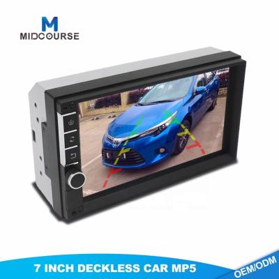 China Universal 2 Din 7inch HD Touch Screen Car MP5 video Player With Bluetooth Phone Radio Stereo FM/ USB/Backup Camera for sale