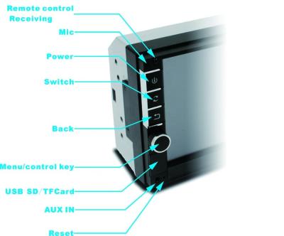 Chine Universel 7 moniteur audio de voiture de vacarme de l'écran tactile 2 de pouce avec MP5 L'écart-type USB Bluetooth à vendre
