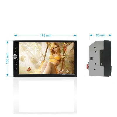 Cina Monitor stereo del touch screen 2 dell'automobile a 7 pollici universale di baccano con MP5 il Specchio-collegamento di deviazione standard USB Bluetooth in vendita