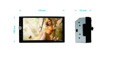 Cina Doppio lettore DVD a 7 pollici universale dell'automobile del touch screen di baccano con MP5 LA deviazione standard USB Bluetooth in vendita