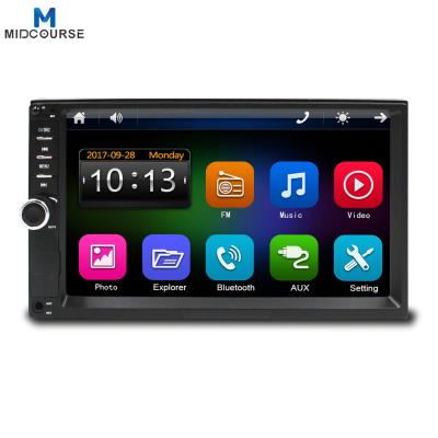 Cina 12V/ giocatore stereo di spettacolo del touch screen 24V di baccano a 7 pollici dell'automobile 2 video con il USB/MP3/MP5/FM/di deviazione standard che inverte macchina fotografica in vendita