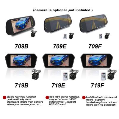 China DC12V-24V invierten el espejo de la vista posterior del monitor/Lcd del espejo de la vista posterior de la cámara en venta