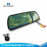 China Remote Control Rear View Safety Backup Camera System 4.3 Inch TFT Display for sale