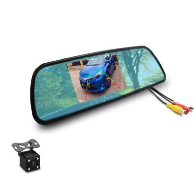 Cina Macchina fotografica di inverso dell'automobile di visione notturna 12V/24V con il monitor a 4,3 pollici dello specchio per tutta l'automobile in vendita