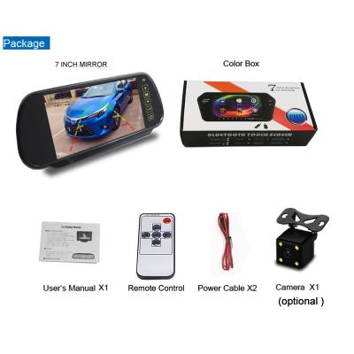 China sensores do estacionamento do reverso do carro do monitor do lcd de 7 polegadas com a câmera de vista traseira à venda