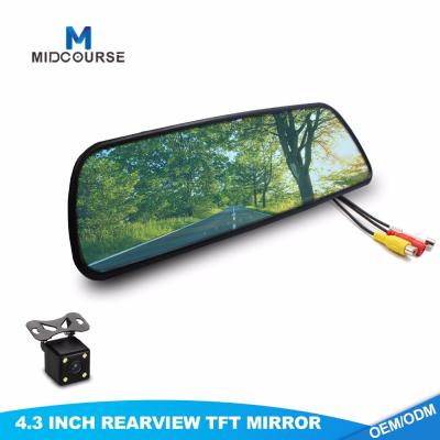 Cina Macchina fotografica e specchietto retrovisore di sostegno impermeabili di visione notturna 1080p con il telecomando a 4 pollici di LCD Monitorr/ in vendita