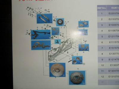 중국 JUKI SMT 지류 e-링 새로운 호환성 금속 부품 번호 RE0200000K0 판매용